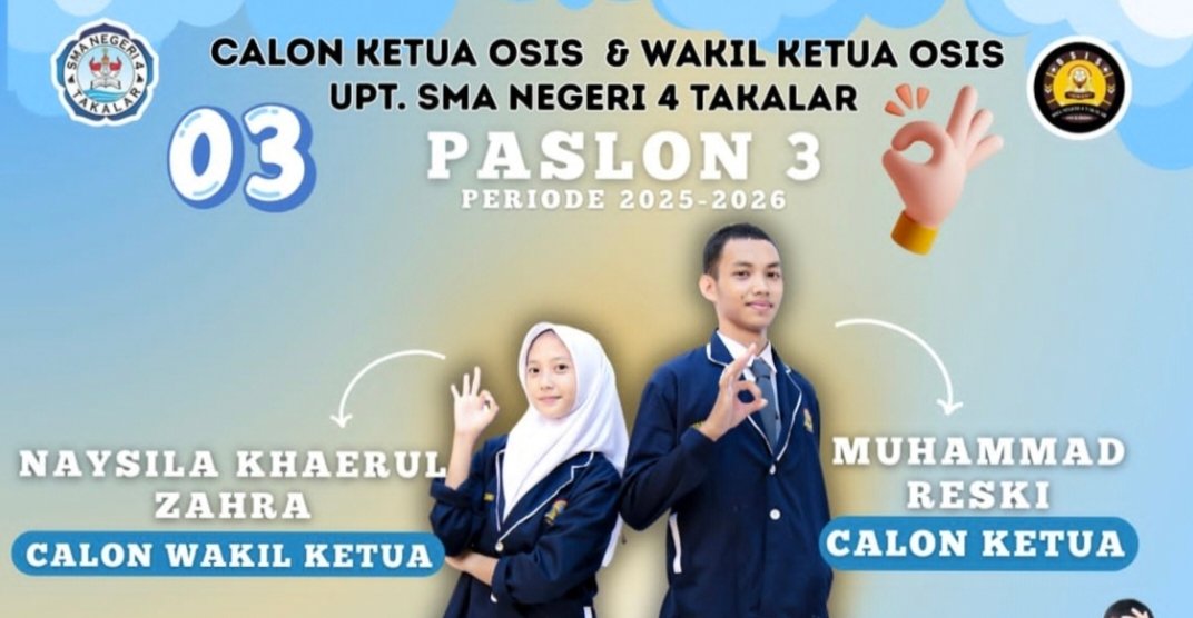 Paslon 3 Siap Majukan OSIS SMA Negeri 4 Takalar – Poros Info ID