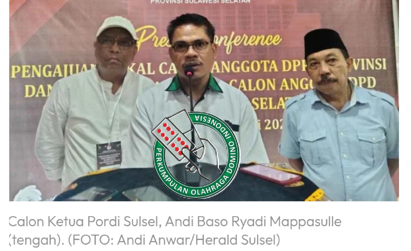 Pemilihan Ketua Pordi Sulsel, Tiga Pengda Batalkan Surat Rekomendasi ...